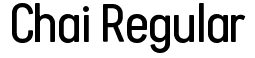 Chai Regular: Free Font Download | MaisFontes