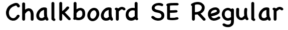 Chalkboard SE Regular: Download Free Font | MaisFontes