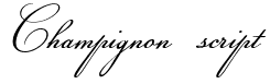 Champignon script: Free Font Download | MaisFontes