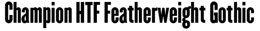 Champion HTF Font Family: Free Download | MaisFontes