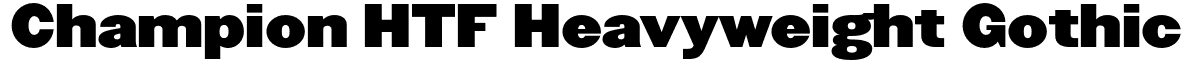 Champion HTF Font Family: Free Download | MaisFontes