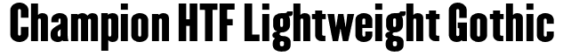 Champion HTF Font Family: Download Free | MaisFontes