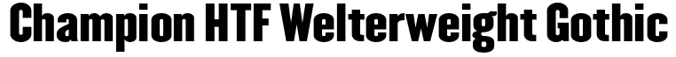 Champion HTF Font Family: Free Download | MaisFontes