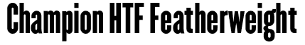 Champion HTF Font Family: Free Download | MaisFontes