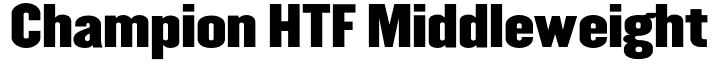 Champion HTF Font Family: Free Download | MaisFontes