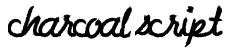 Charcoal Script: Free Font Download | MaisFontes