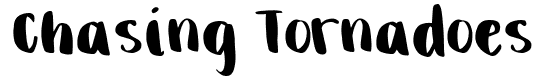 Chasing Tornadoes Font: Free Download | MaisFontes