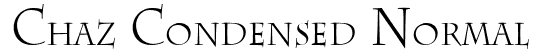 Chaz Condensed Normal: Free Font Download | MaisFontes