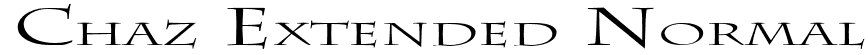 Chaz Extended Normal: Free Font Download | MaisFontes