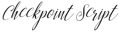 Checkpoint Script: Free Font Download | MaisFontes