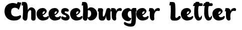 Cheeseburger Letter: Free Font Download | MaisFontes