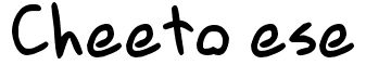 Cheeto ese Font: Free Download | MaisFontes