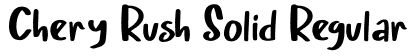 Chery Rush Solid Regular Font: Free Download | MaisFontes