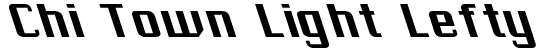 Chi Town Light Lefty Font: Free Download | MaisFontes