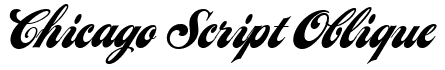 Chicago Script Oblique: Free Font Download | MaisFontes