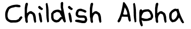 Childish Alpha Font: Free Download | MaisFontes