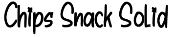 Chips Snack Solid: Download Free Font | MaisFontes