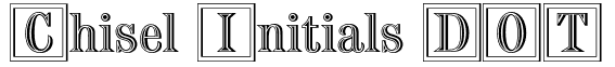 Chisel Initials DOT: Free Font Download | MaisFontes