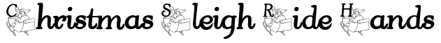 Christmas Sleigh Ride Hands: Free Font Download | MaisFontes