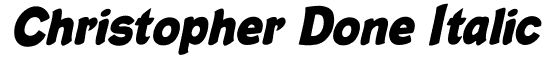 Christopher Done Italic Font: Free Download | MaisFontes