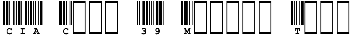 CIA Code 39 Medium Text: Baixar Fonte Grátis | MaisFontes