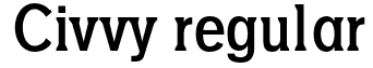 Civvy regular Font: Free Download | MaisFontes
