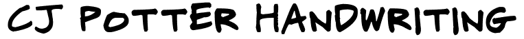 CJ Potter Handwriting: Free Font Download | MaisFontes