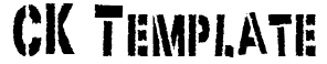 CK Template: Free Font Download | MaisFontes