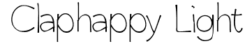 Claphappy Light Font: Free Download | MaisFontes