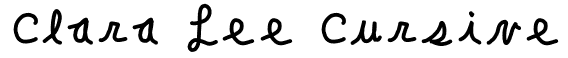 Clara Lee Cursive: Free Font Download | MaisFontes