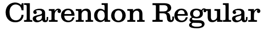 Clarendon Regular Font: Free Download | MaisFontes