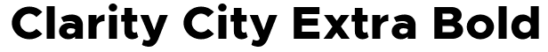 Clarity City Extra Bold: Download Free Font | MaisFontes