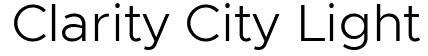 Clarity City Light: Free Font Download | MaisFontes