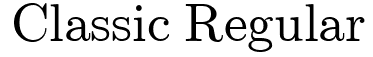 Classic Regular Font: Free Download | MaisFontes