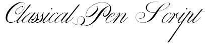 Classical Pen Script: Free Font Download | MaisFontes