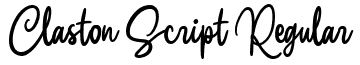 Claston Script Regular: Baixar Fonte Grátis | MaisFontes
