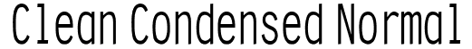 Clean Condensed Normal: Free Font Download | MaisFontes