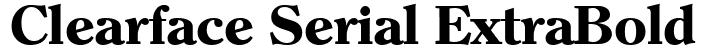 Clearface Serial ExtraBold Font: Free Download | MaisFontes