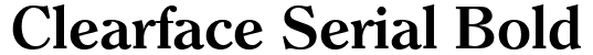 Clearface Serial Bold Font: Free Download | MaisFontes