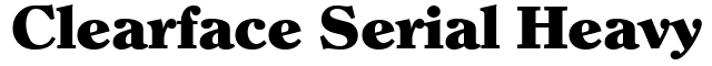 Clearface Serial Heavy Font: Free Download | MaisFontes