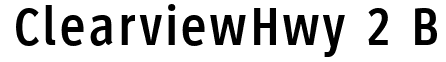 ClearviewHwy 2 B: Free Font Download | MaisFontes