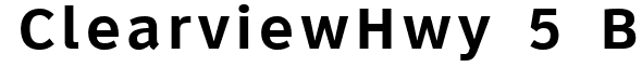 ClearviewHwy 5 B: Free Font Download | MaisFontes