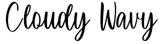 Cloudy Wavy: Free Font Download | MaisFontes