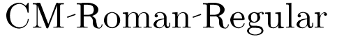 CM Roman Regular Font: Free Download | MaisFontes