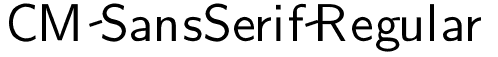 CM SansSerif Regular Font: Free Download | MaisFontes