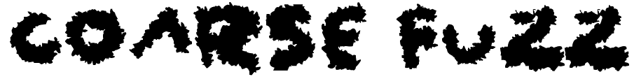 Coarse Fuzz: Free Font Download | MaisFontes