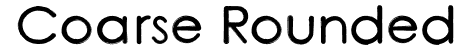 Coarse Rounded Font: Free Download | MaisFontes