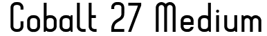 Cobalt 27 Medium Font: Free Download | MaisFontes