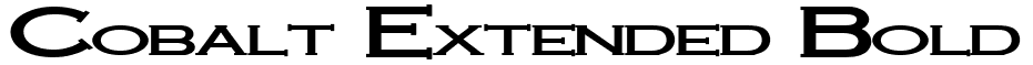 Cobalt Extended Bold Font: Free Download | MaisFontes