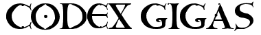 CODEX GIGAS: Free Font Download | MaisFontes
